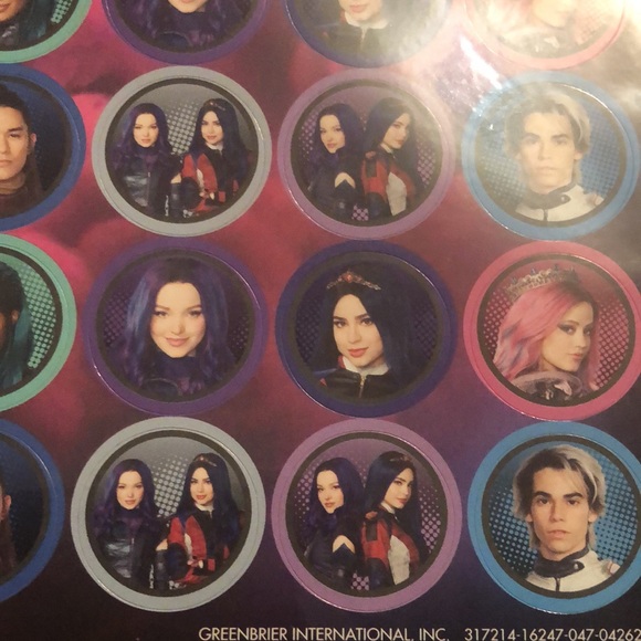 Disney | Other | 48 Disney Descendants Stickers 5 Pack Party Favors ...